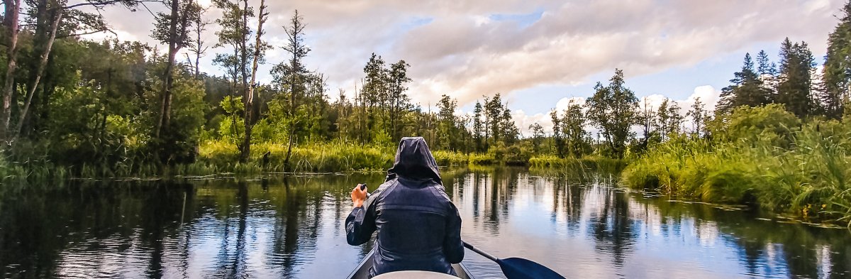 Kanutour auf eigene Faust Fluss Tidan 5 Tage Kanupaket