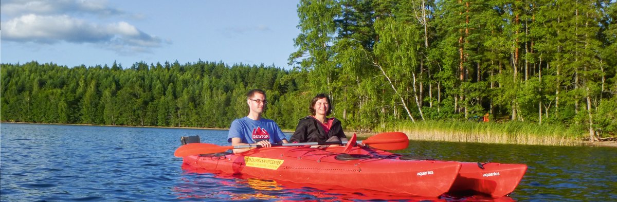 Kajaktour auf eigene Faust Fluss Tidan 5 Tage Kajakpaket
